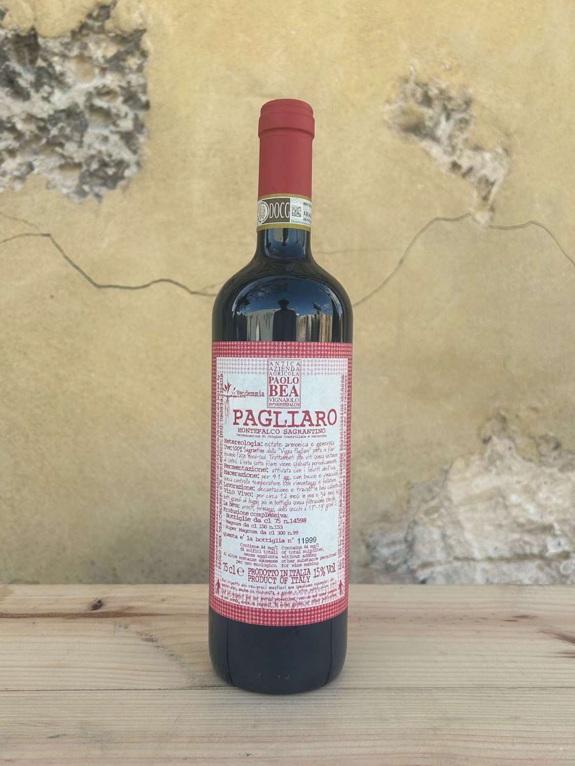 Paolo Bea Pagliaro Montefalco Sagrantino 2015 – Old Bridge Cellars