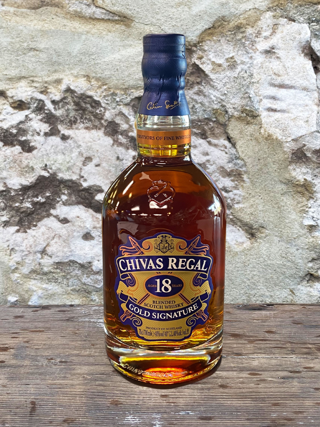 Chivas Regal 18YO Blended Scotch Whisky Gold Signature – Old Bridge Cellars