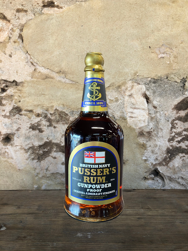 Pusser's Rum British Navy Gunpowder Proof – Old Bridge Cellars